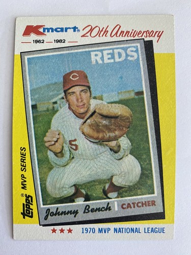 1982 Topps Kmart 20th Anniversary #18 Johnny Bench | eBay
