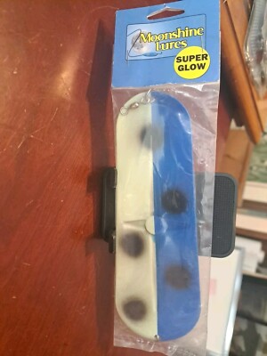 Moonshine Lures Dodger Size 3 - Super Glow Dancing Anchovy - 8" Dodger ...