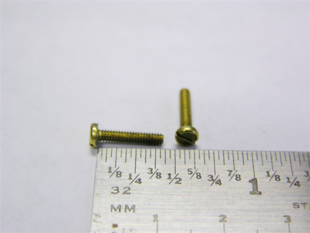 100 Brass 2-56 x 7/16" Slotted Button Head Screws | eBay