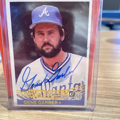 Gene Garner Auto 1984 Donruss Braves | eBay