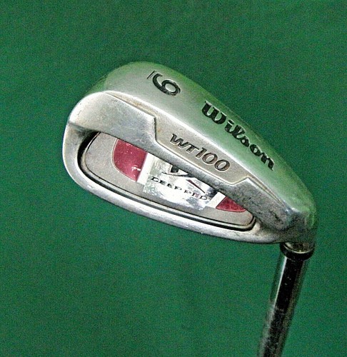 Wilson Deep Red WT100 9 Iron Regular Steel Shaft Wilson Staff Grip ...