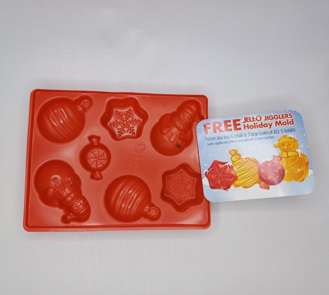 Jell-O Jigglers Mold Christmas Holiday Theme Snowman Snowflake Ornament ...