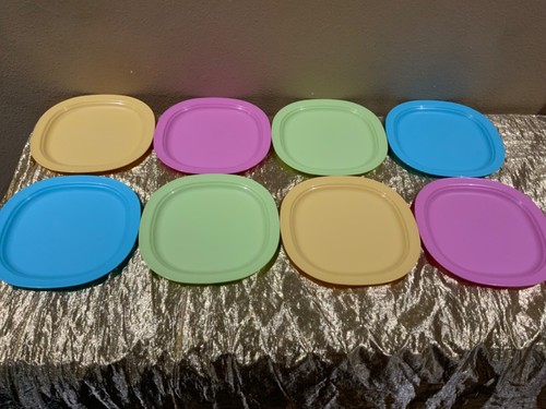 New Set of 8 Tupperware Vintage Beautiful Pastel Color Legacy Dessert ...