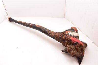 RARE Vintage Native American Figural Indian Chief Penobscot Root War ...