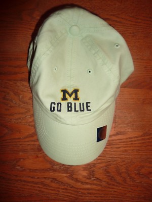 VICTORIAS SECRET PINK MICHIGAN "PINK" ONE SIZE "M GO BLUE" HAT CAP NWT ...