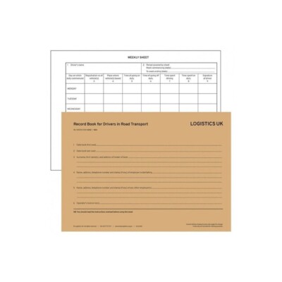 Drivers Daily Record Book, Tachograph Product, truck,wagon,bus. Log ...