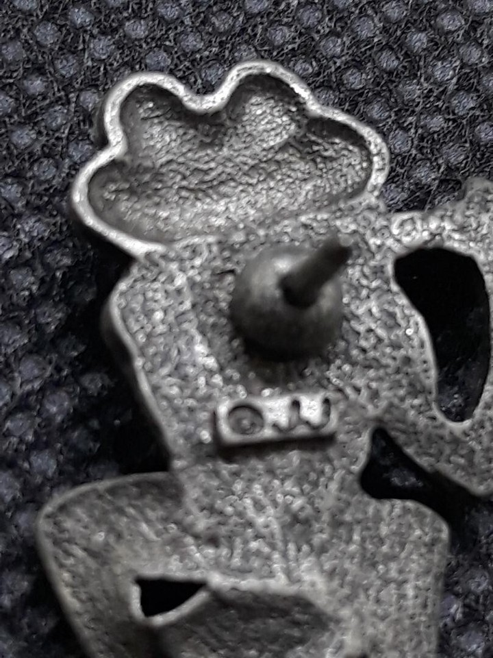 Vintage Signed JJ Frog Pin Brooch with Flute Musician Animal Figural ...