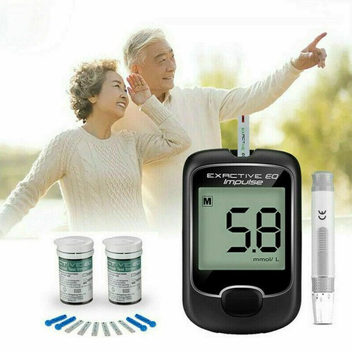 Blood Glucose Starter Kit Glucometer Sugar Meter Monitor Diabetes 50 ...