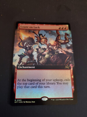 MTG Count on Luck Borderless Foil Rare MTG 2025 Aetherdrift #0385 NM | eBay