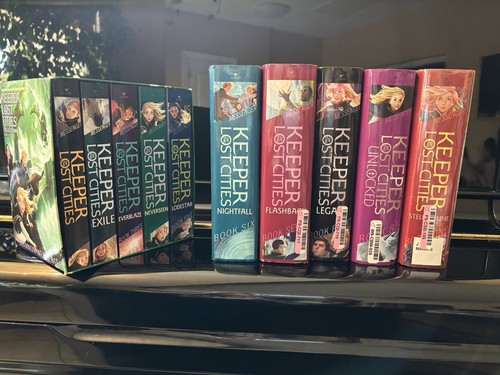 Lot of 10 "Keeper of the Lost Cities" series, books 1-9 (including 8.5 ...