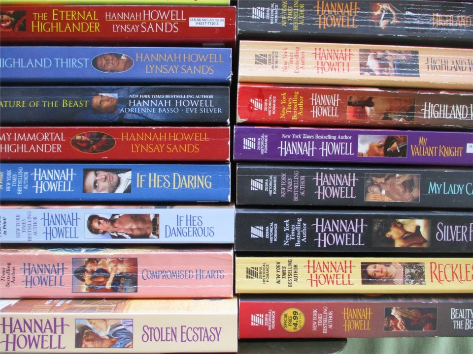 HANNAH HOWELL 37 Book Lot HIGHLAND Vampire 17 MURRAY CAMERON Historical ...