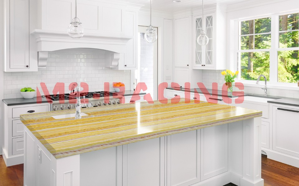 Gloss / Matte Marble Granite Style Vinyl Wrap Self Adhesive Counter Top ...