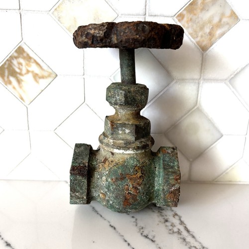 Faucet Valve Plumbing Tap Rusty Metal Steampunk Industrial Garden Decor ...