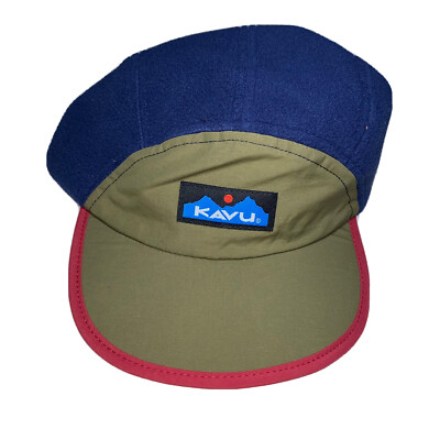 NWT Men’s Kavu Klamath Fircrest Fleece Nylon Navy Blue Olive Green 5 ...