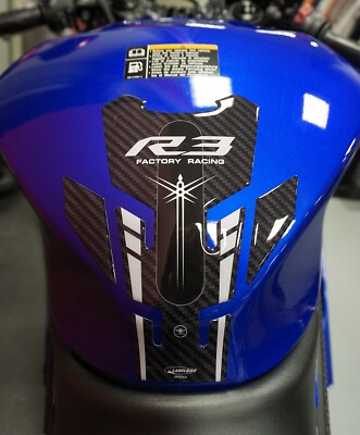 Tank Pad Gel 3D Tank Guard X Motorcycle Compatible Yamaha R3 2019-2020 ...