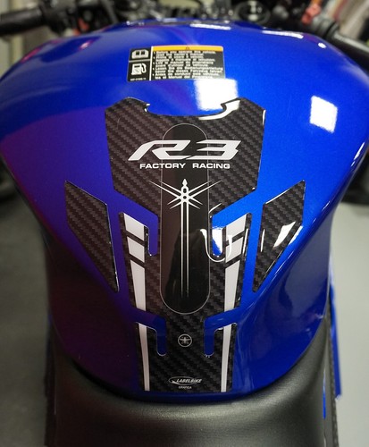 Tank Pad Gel 3D Tank Guard X Motorcycle Compatible Yamaha R3 2019-2020 ...