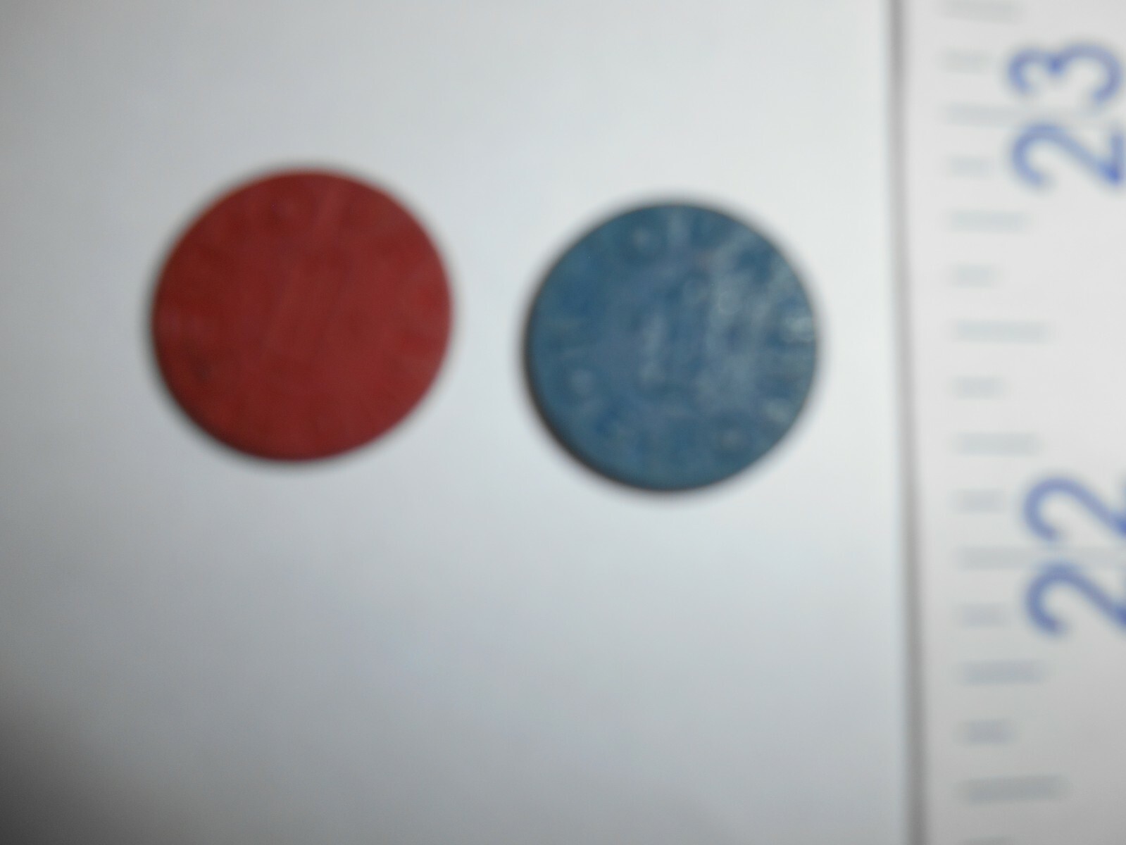 1944 OPA Red & Blue Point 1 Cent Food Rationing Coins | eBay