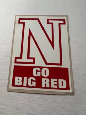 NCAA Nebraska Cornhusker GO BIG RED Decal Sticker.OSBORNE | eBay