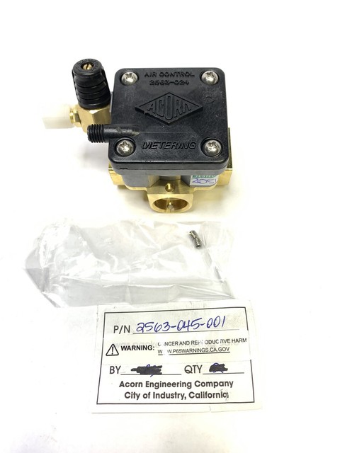 ACORN Air Control Metering Valve 2563-024 Brass Body 2555-100-000 2563 ...