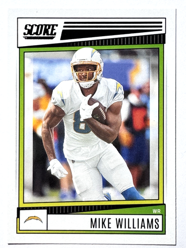 MIKE WILLIAMS Los Angeles Chargers 2022 Panini Score Football Card #134 ...