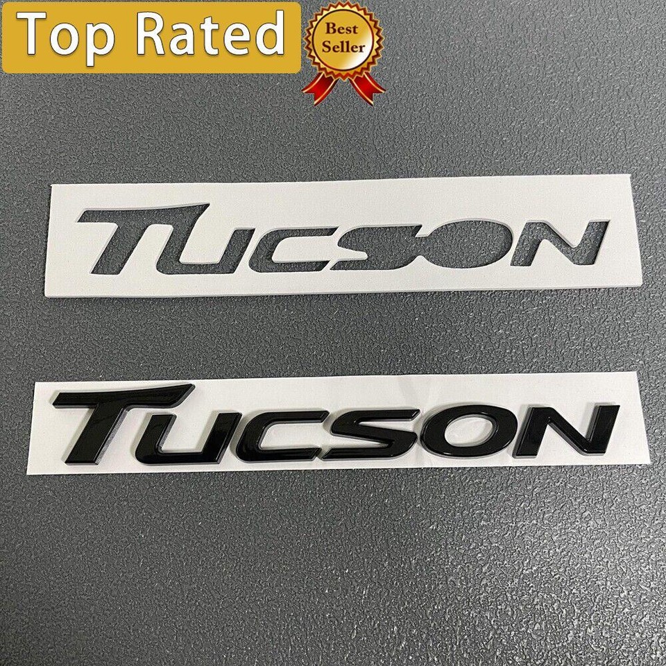 For 2019-2021 New Tucson Emblem Badge Sticker Rear Trunk Decal Glossy ...
