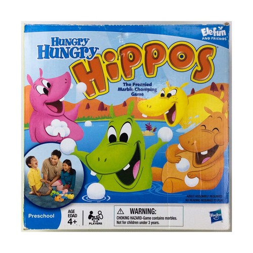 Hasbro Boardgame Hungry Hungry Hippos (2008 Ed) Box VG/EX 653569372462 ...