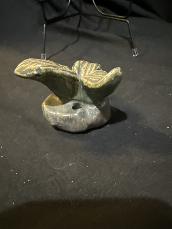 Fulper Pottery Flower Frog Plantain Leaf 463 c1919 | eBay