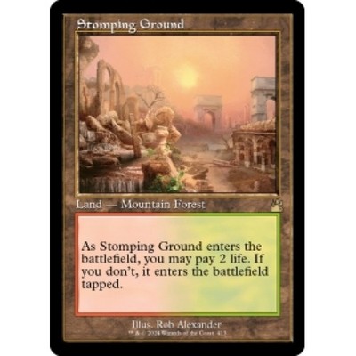 Stomping Ground (retro Frame) M/NM Magic: The Gathering MTG Ravnica ...