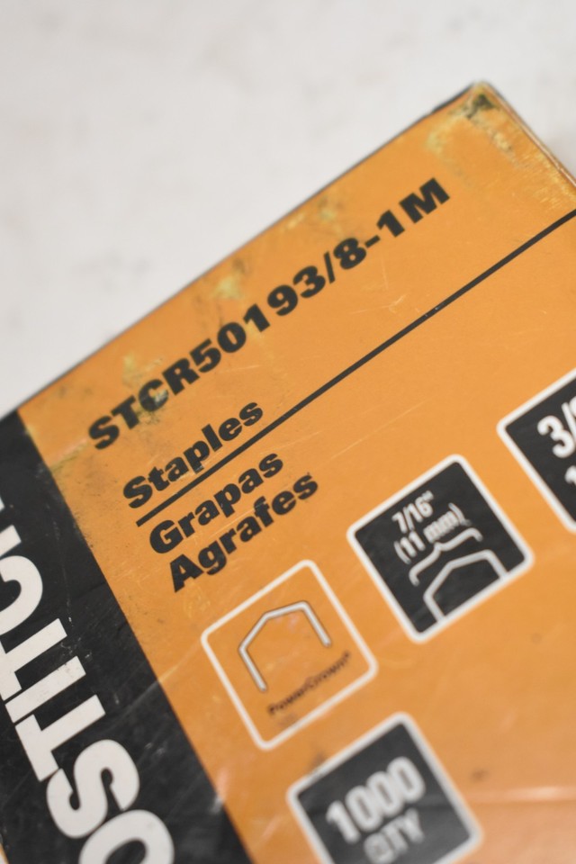 Bostitch STCR5019 Stanley Power Crown 3/8" Staple Grapas Agrafes Pack ...