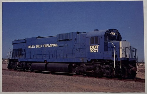Delta Bulk Terminal 1001 Alco C-636 Diesel Locomotive Railfan Postcard ...