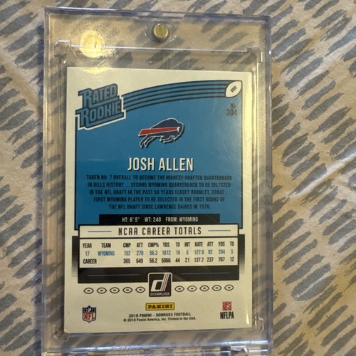 Josh Allen 2018 Donruss Rated Rookie | eBay