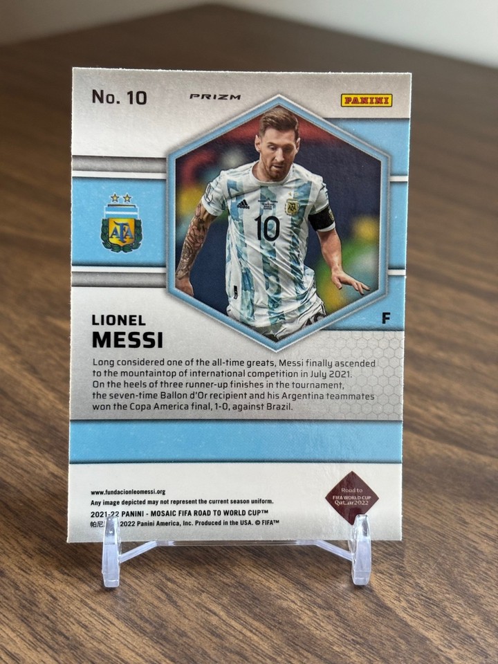 Lionel Messi 2021-22 Panini Mosaic Road To FIFA World Cup 2022 #10 ...