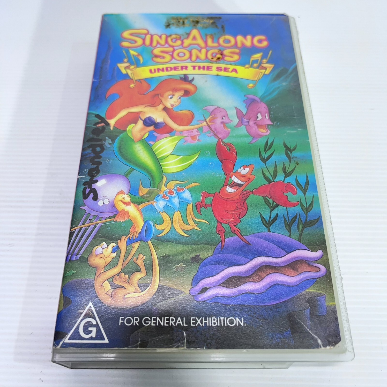 DISNEY SING ALONG SONGS UNDER THE SEA LITTLE MERMAID ~ PAL VHS VIDEO ...