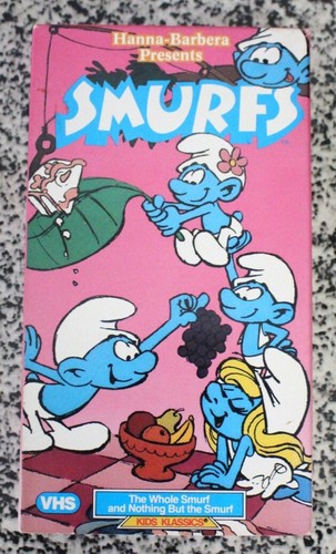 Smurfs: The Whole Smurf and Nothing But the Smurf VHS 1987 RARE OOP HTF ...