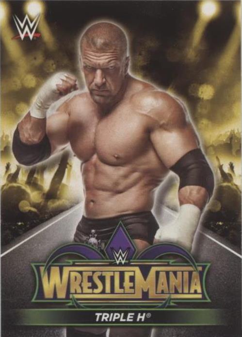 2018 Topps WWE Road to Wrestlemania - Wrestlemania 34 Roster Triple H # ...