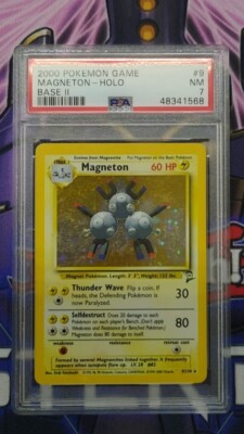 2000 Pokemon TCG MAGNETON #9 Base Set 2 Holo PSA 7 | eBay