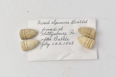 4- Antique Gettysburg Civil War Relic Fired Spencer Bullet Found after ...