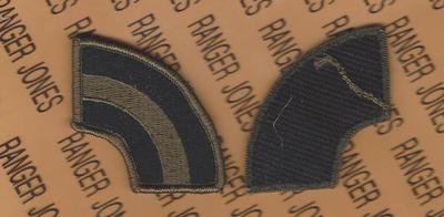 US Army 42nd Infantry Division OD Green & Black DBU uniform patch m/e ...