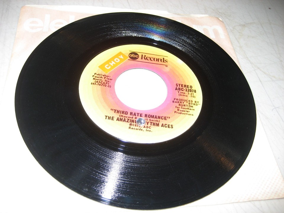 AMAZING RHYTHM ACES THIRD RATE ROMANCE / MYSTERY TRAIN 45 EX ABC-12078 ...