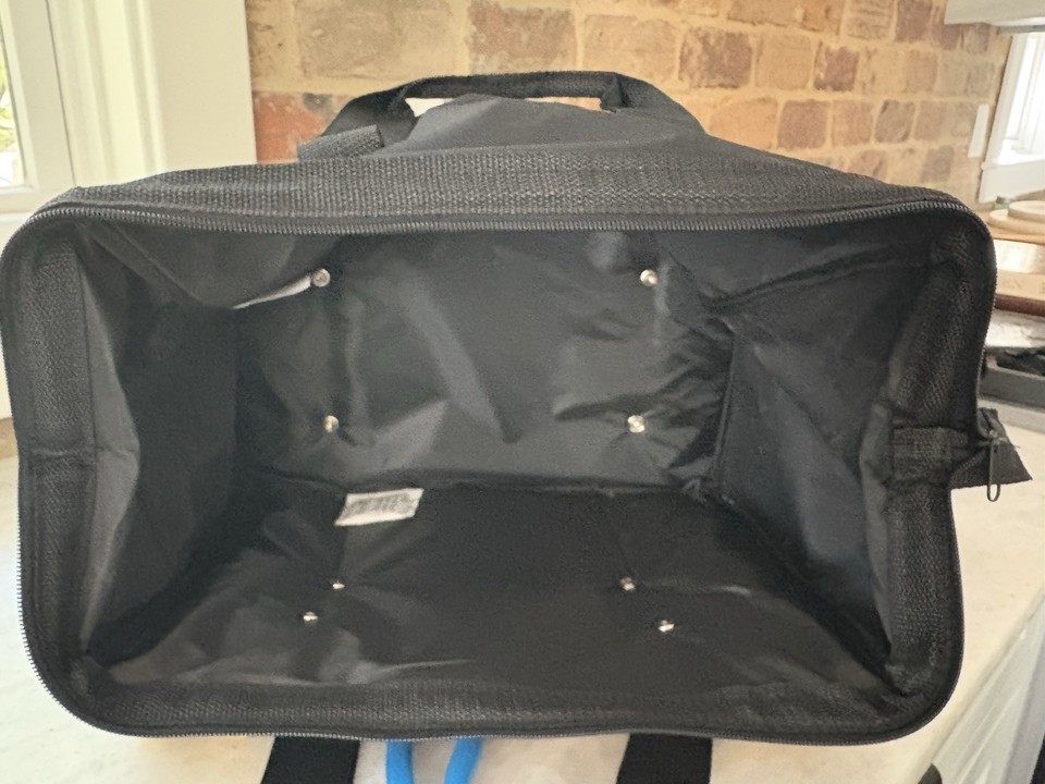 1 NEW Dewalt LARGE Nylon 15" w/ 3 POCKETS & 2 RAILS Drill Saw Tool Bag ...