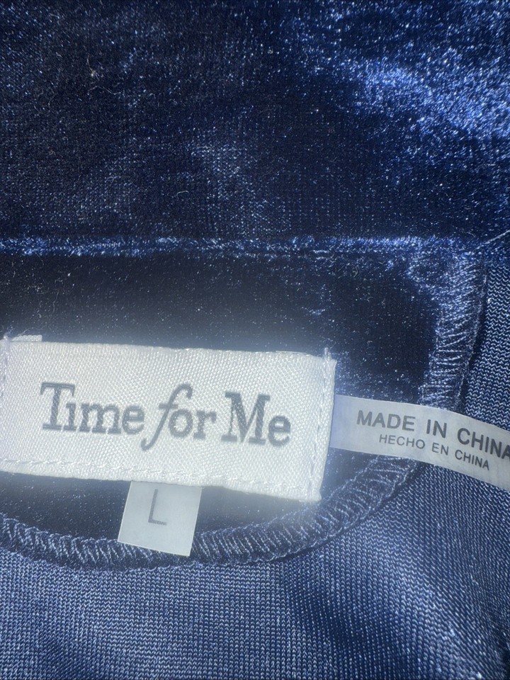 Time for Me Embroidered Floral Hooded Cardigan Sweater Jacket Large ...