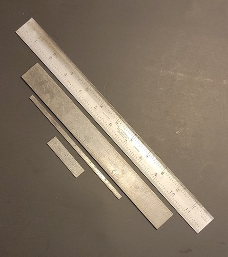 Vintage L.S. Starrett Co. Ruler LOT - 2" No. 603, 6", 8", 12" No. C616R ...