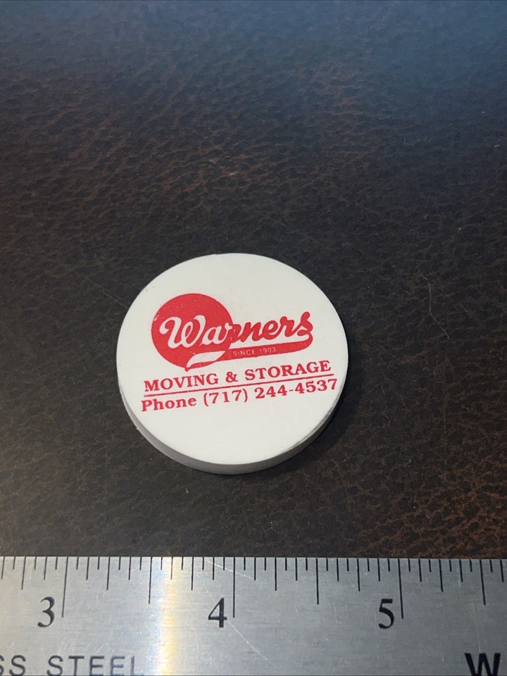 Rare Red Lion Pa Post Milk Dairy “Cap” Eraser Premium Warners Moving ...