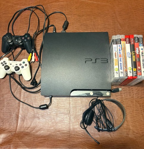 Sony PlayStation 3 Bundle PS3 CECH-2501A 160GB Console with 7 Games ...