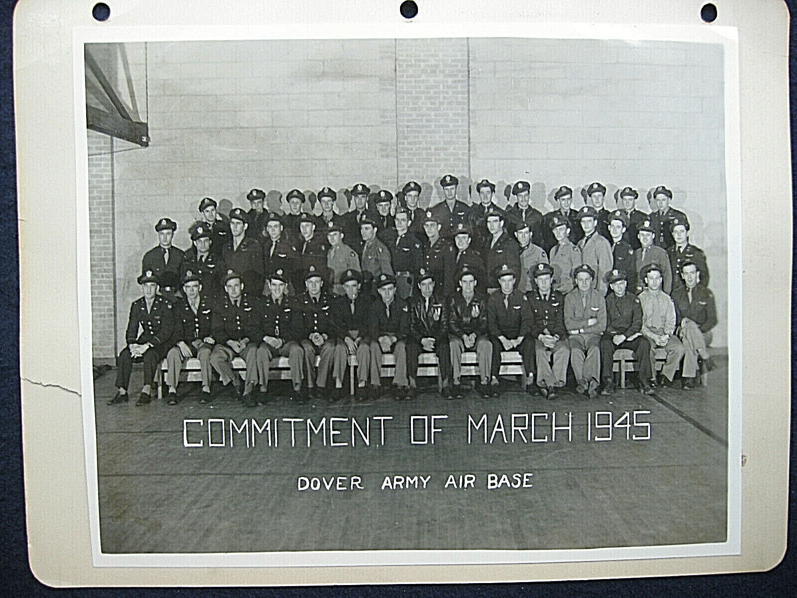Vintage B/W Glossy "COMMITMENT OF MARCH 1945, Dover Army Air Base" | eBay