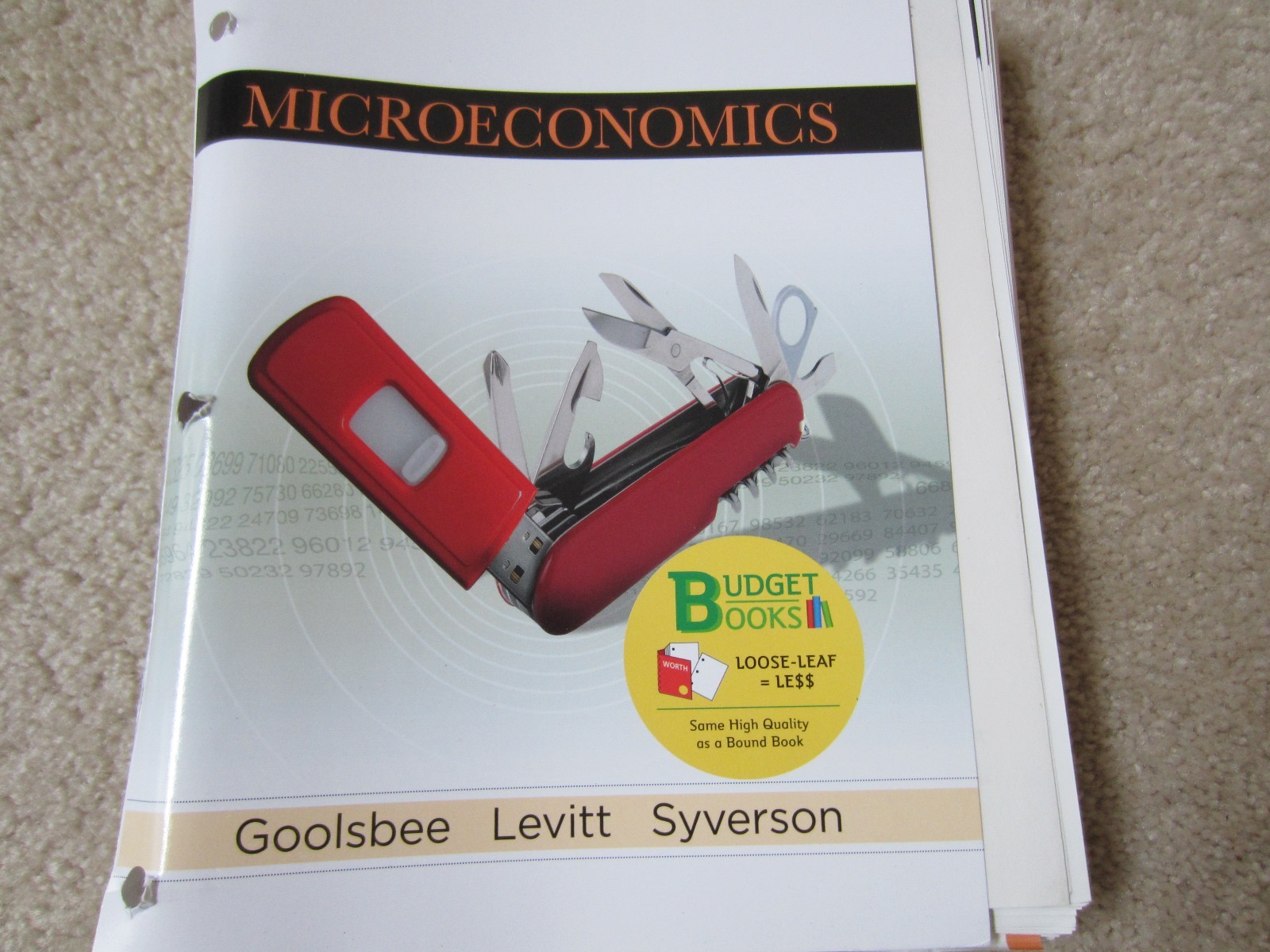 Loose-Leaf Version for Microeconomics by Chad Syverson, Austan Goolsbee ...