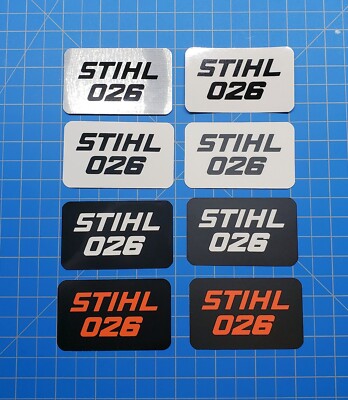 Vinyl Sticker for Stihl 026 Shroud Badge "Full Vinyl Overlay" | eBay