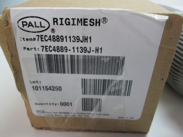 Pall 7EC4889-1139J-H1 Filter Element Rigimesh Stainless Steel 5" .50 ...