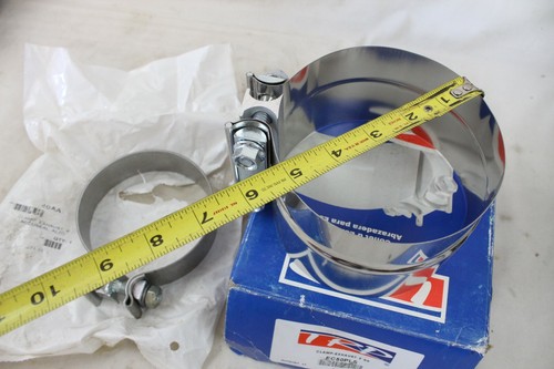 2 New Exhaust Clamp Part 4" 5" SS TRP Stainless Steel EC50PLS 40AA ...