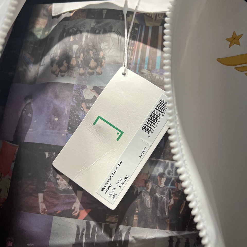 Goal Studio T1 2024 Uniform Worlds Jacket White Non MarkingVer LOL 100 ...